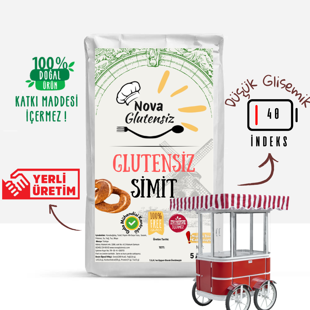 Glutensiz Simit (5 Adet) - Glutensiz Mağaza